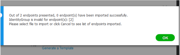Problems To Import CSV Endpoints To ISE Cisco Community
