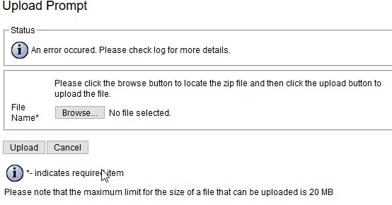 Error While Uploading New Prompts To Uccx Cisco Community
