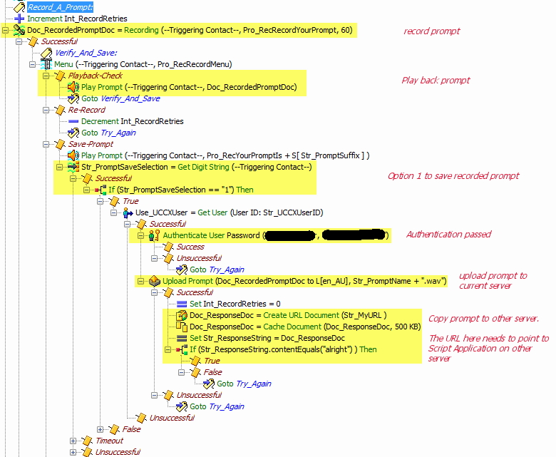Solved Need Uccx Script Recorded Prompt And Save To Default Prompt Location Cisco Community