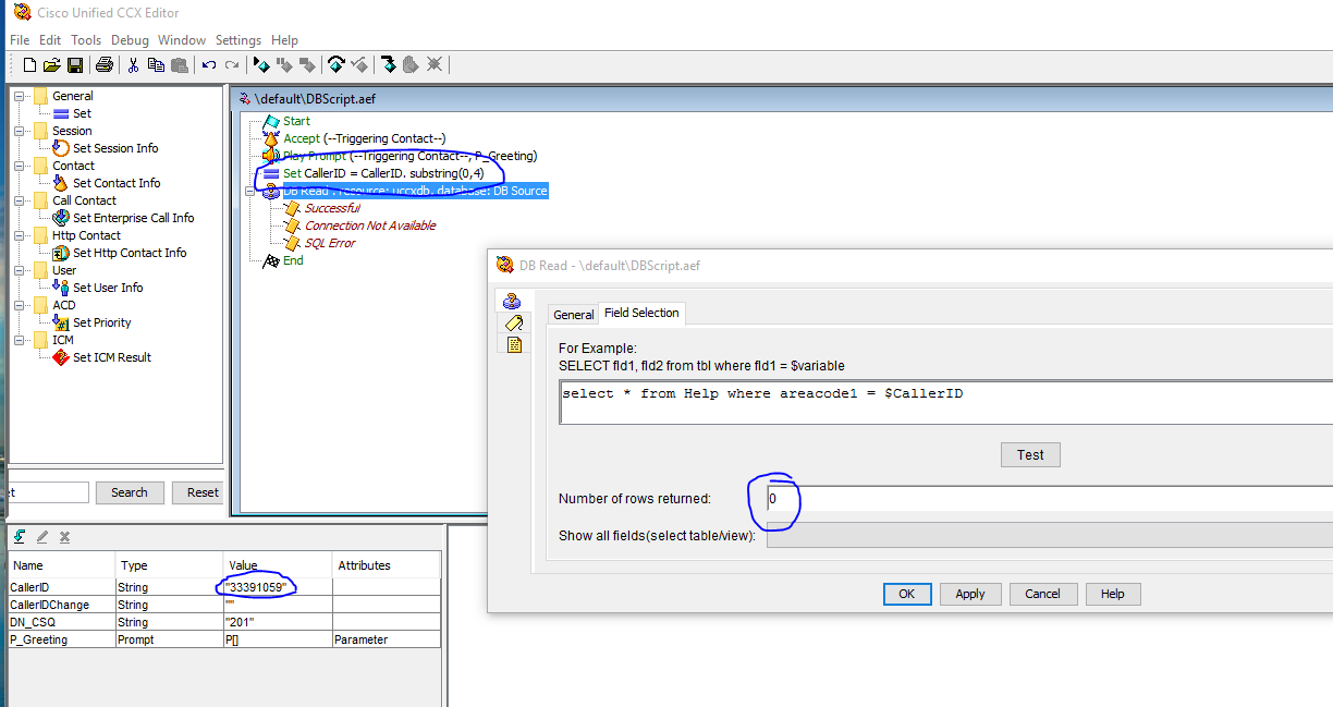 Uccx Db Integration Problem Cisco Community