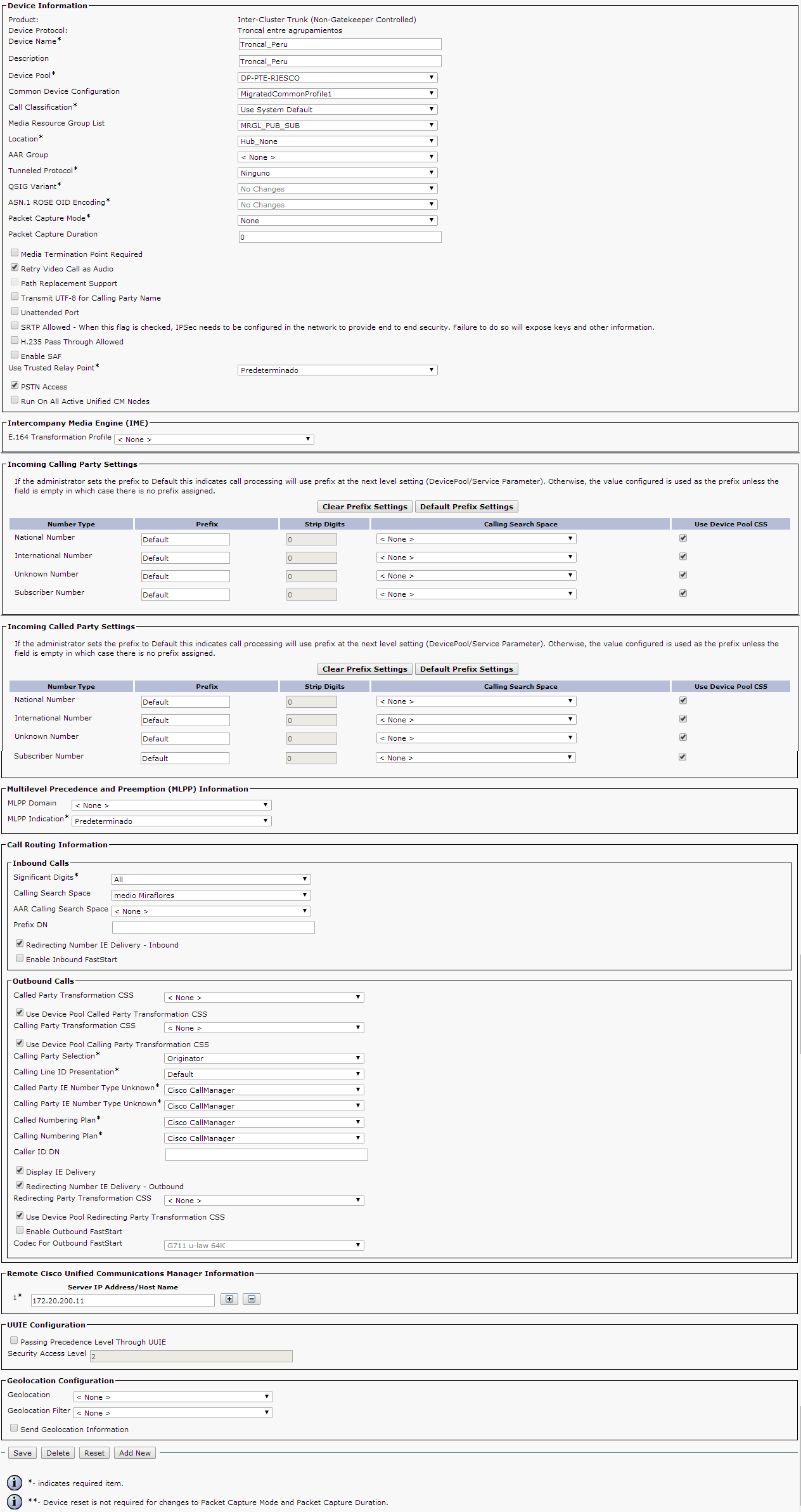 Solved Sip Trunk Between Two Cucm Cluster Cisco Community