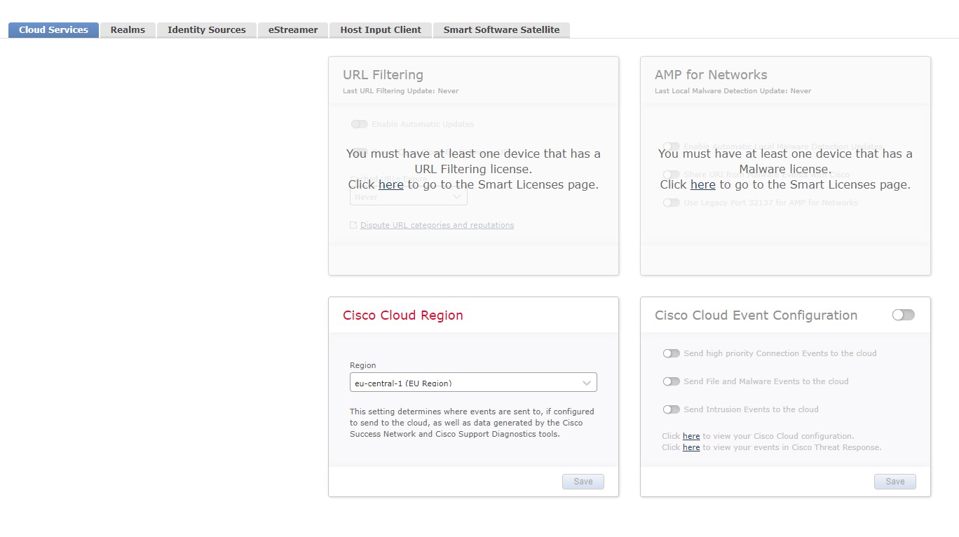 FTD Cisco Cloud Configuration - Failure. URL Category and Reputation ... FTD Cisco Cloud Configuration - Failure. URL Category and Reputation ...