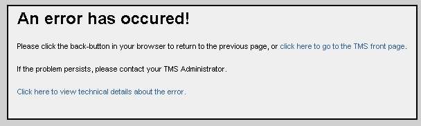 Solved Tms Getting Error When Loggin Into It Value Cannot Be Null Connection String Cisco