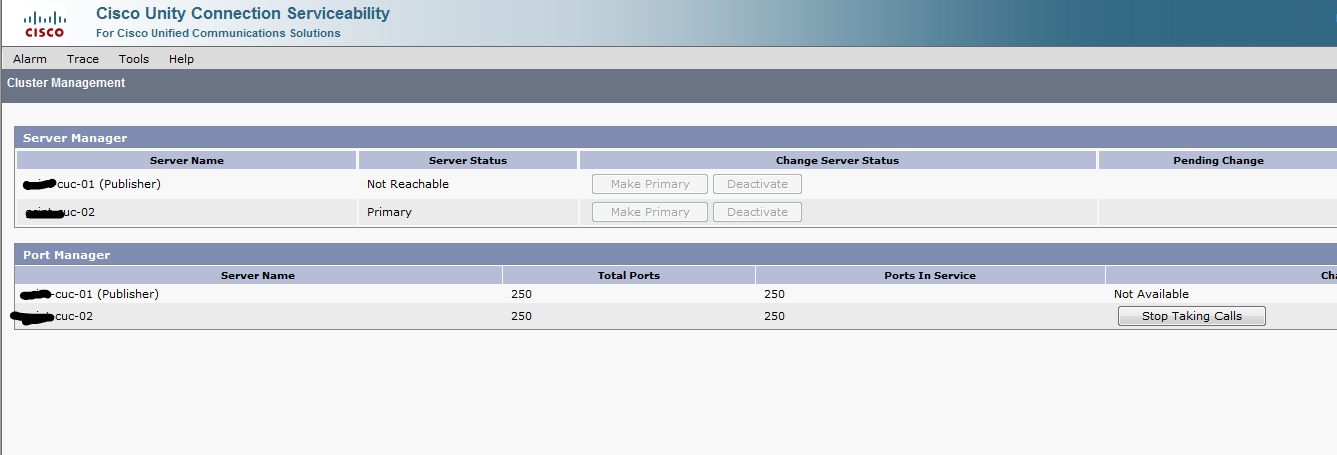 Unity Connection Cluster Status And Backup Issue Cisco Community