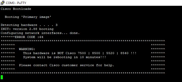 Cisco 5520 Wlc Not Booting Cisco Community