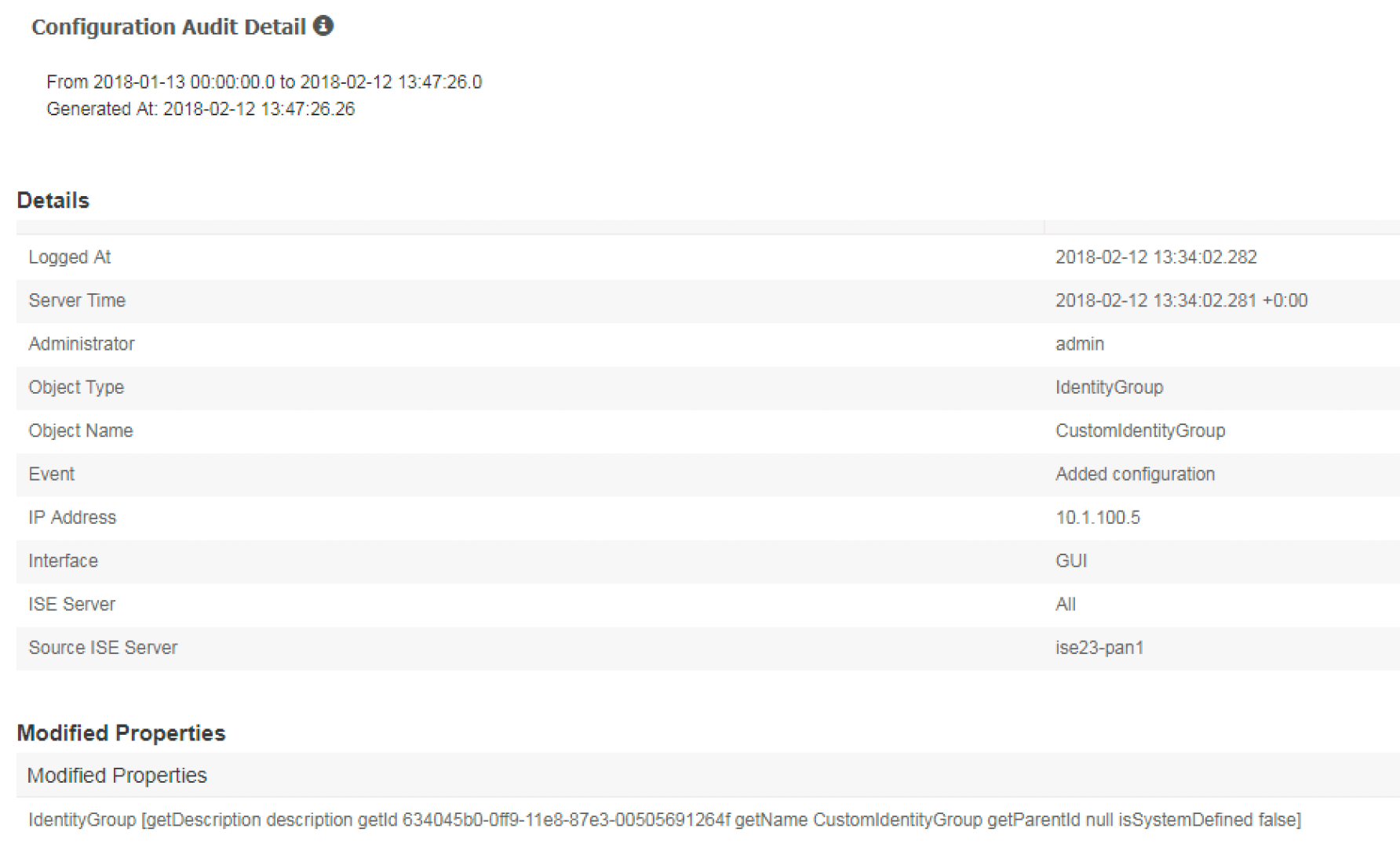 Solved Ise Identity Groups Logging Cisco Community