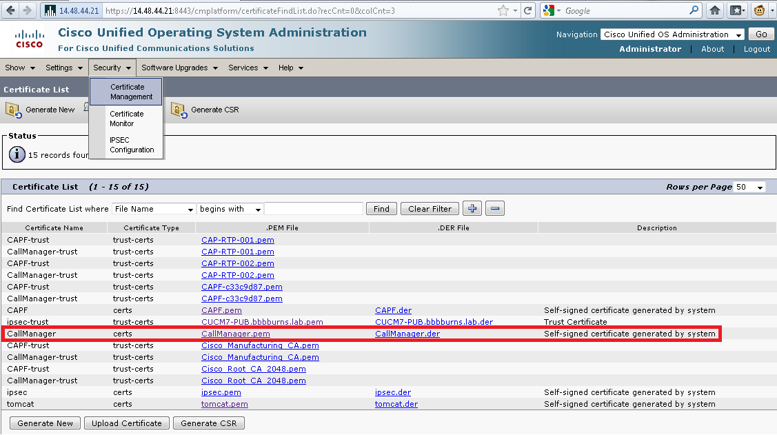 Cucm Sip Trunk Tls Configuration And Troubleshooting Cisco Community
