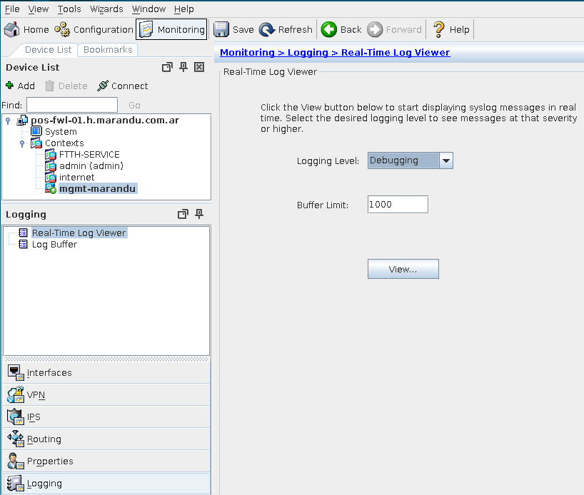 Solved Asa Logging Level Latest Asdm Syslog Messages Vs Real Time Log Viewer Cisco Community