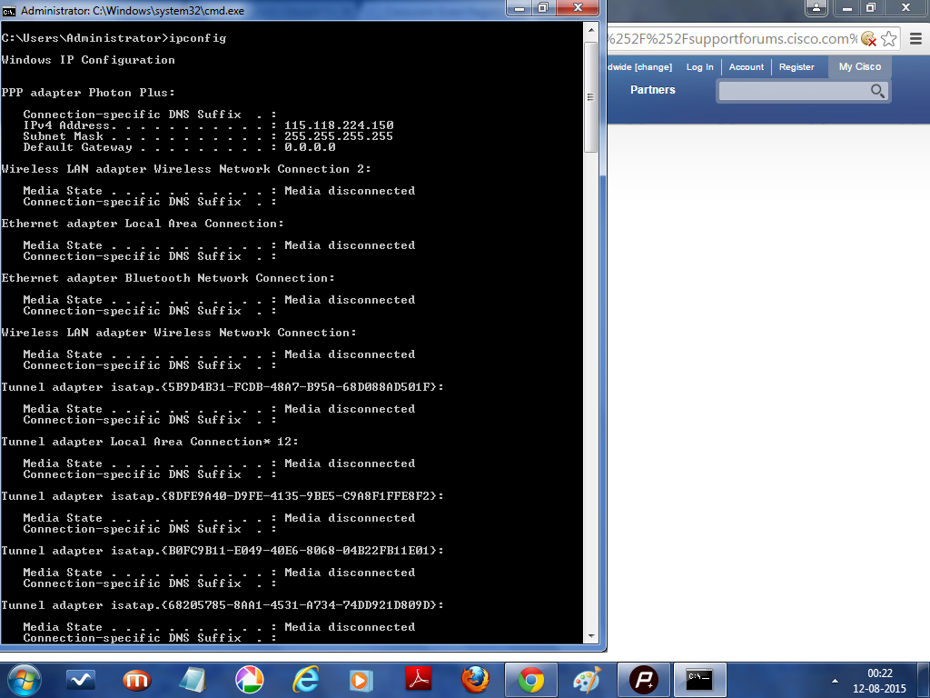 IP address error - Cisco Community