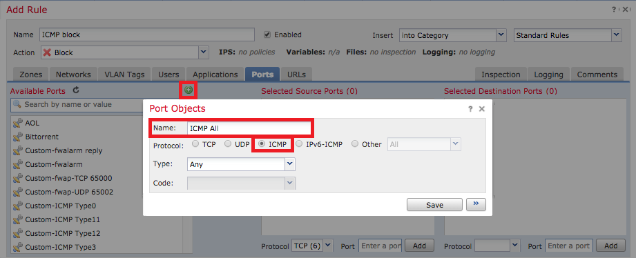 Firepower System: ACP による ICMP パケット検知の設定例 - Cisco Community