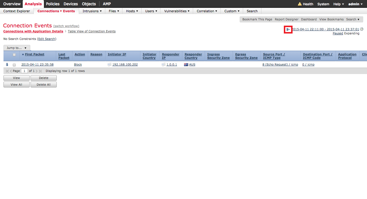 FMC: Connection Event の確認方法 - Cisco Community