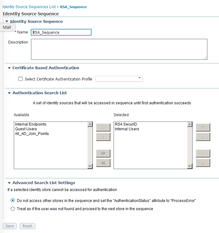 Solved Ise Anyconnect User Authentication With Rsa Authorization With Ise Local Groups