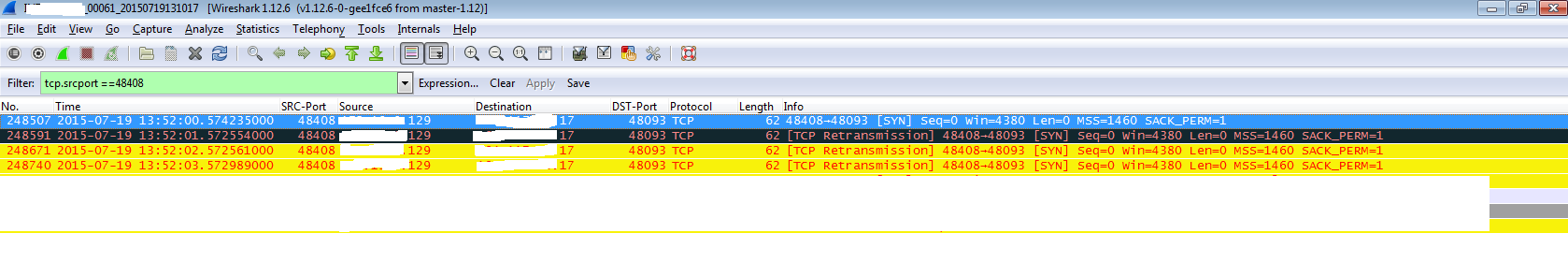 Tcp Session Filtered Cisco Community