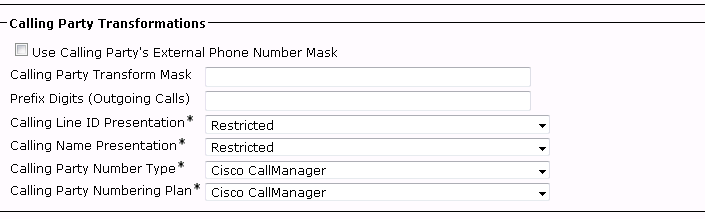 Restrict Caller ID Line from SIP - Cisco Community