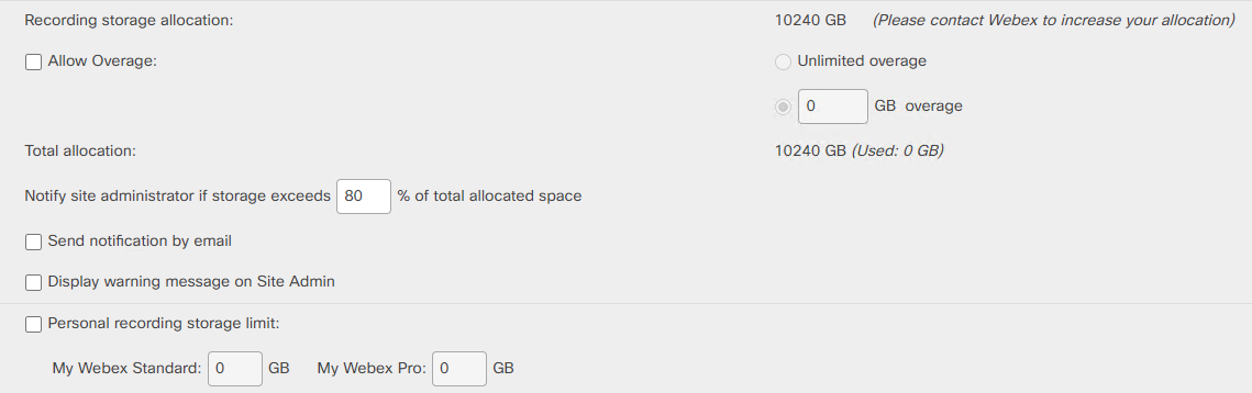 Solved: Webex Recording exceeds storage allocation - Cisco Community