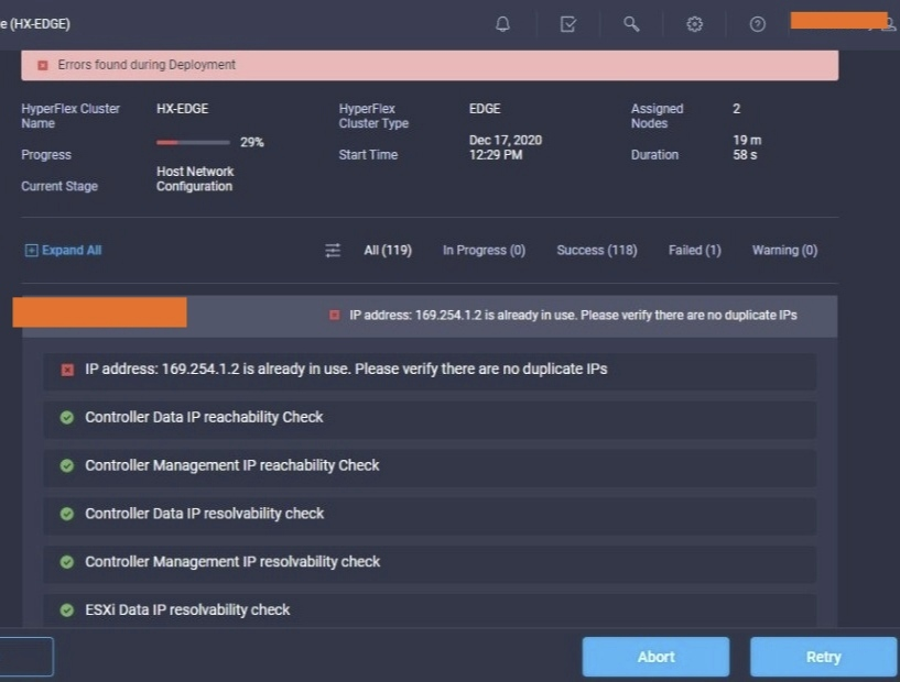 Solved: Cisco hyperflex edge deployment - duplicate IP address issue ... Solved: Cisco hyperflex edge deployment - duplicate IP address issue ...