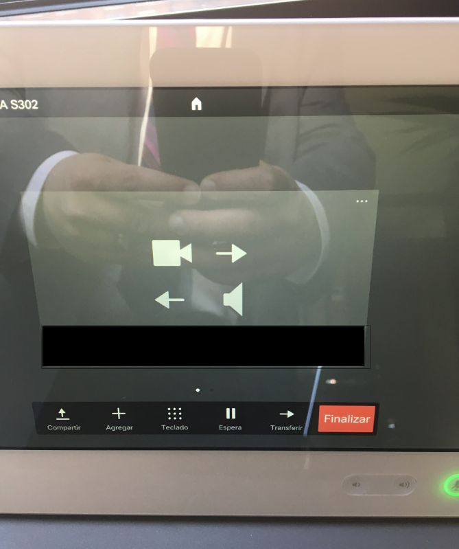 Speaker and camera icons on Touch panel - Cisco Community