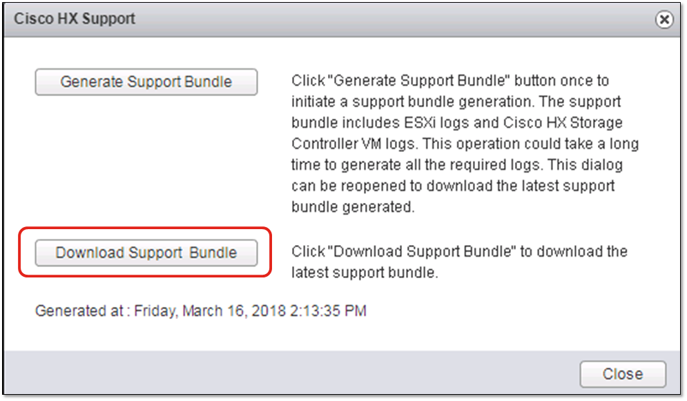 [HyperFlex] Support Bundleの作成方法 - Cisco Community