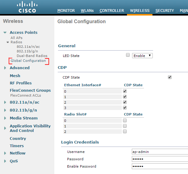 Solved: Cisco WLC - Default AP username/password change - Cisco Community Solved: Cisco WLC - Default AP username/password change - Cisco Community