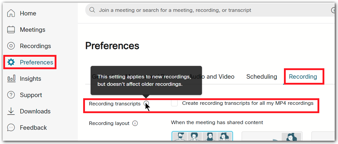 Transcribe - Cisco Community