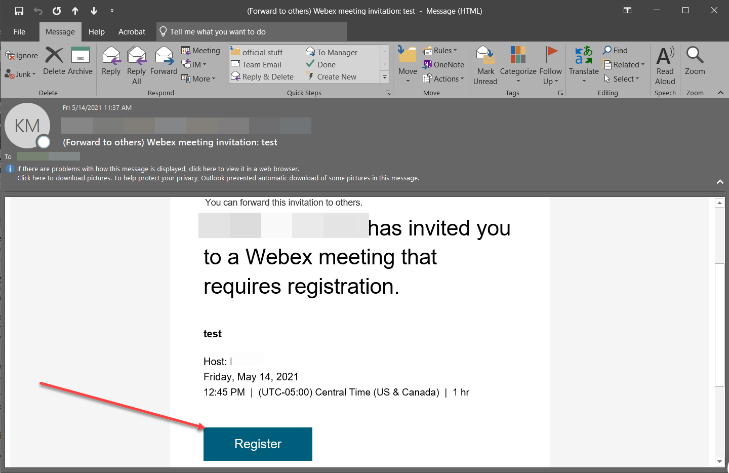 Solved: How can I share the link to the pre-registration for a WebEx ...