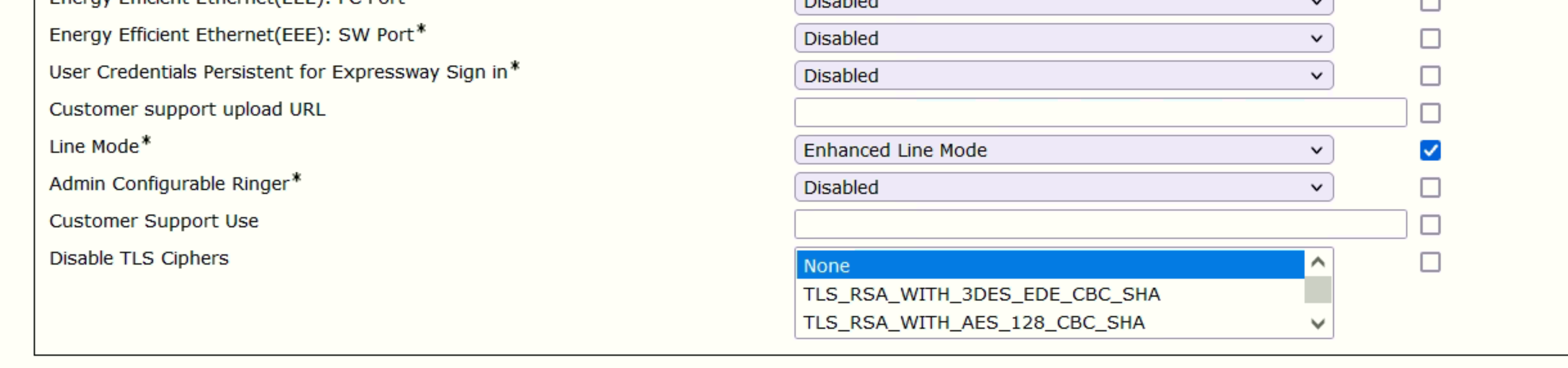 Configure or change buttons in left side of Cisco phone 8851 in session ...