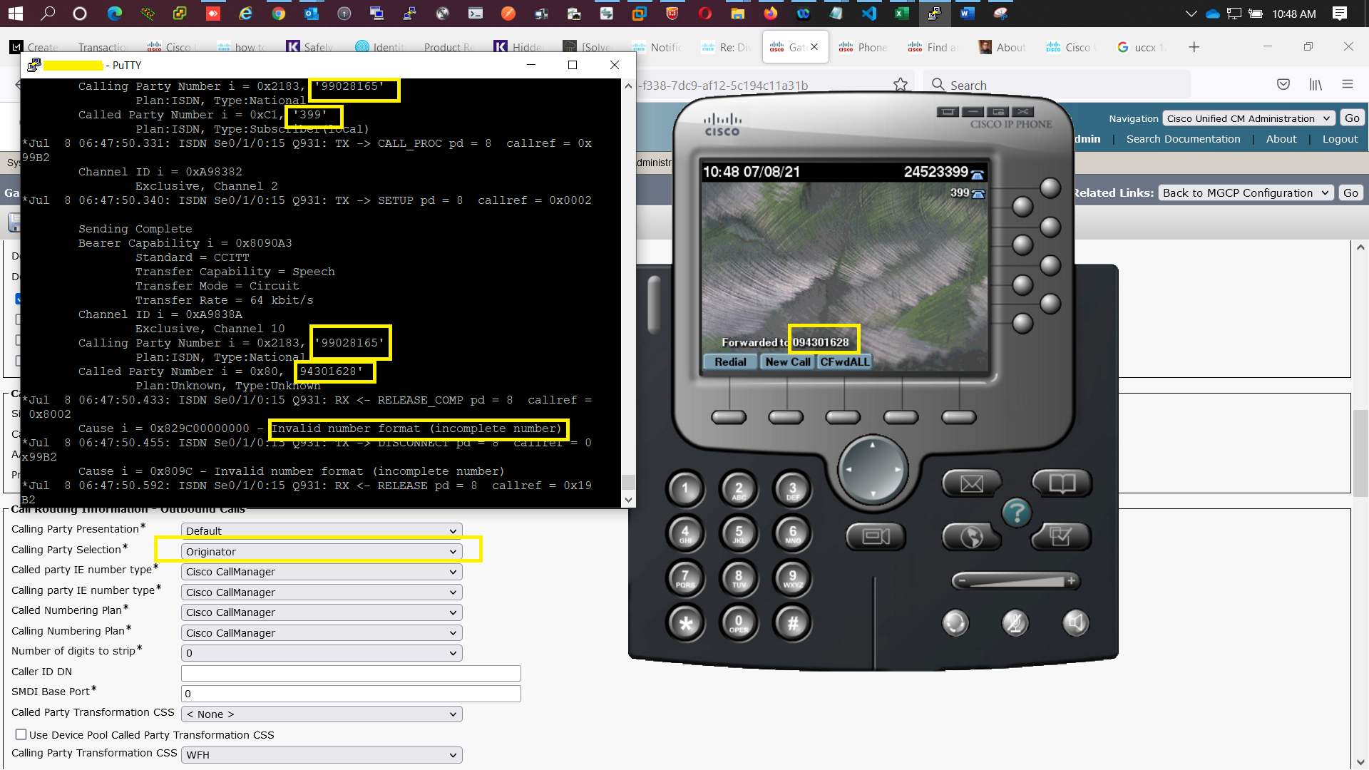 Diverting a call coming from outside (PSTN) to another (PSTN) in cisco ...