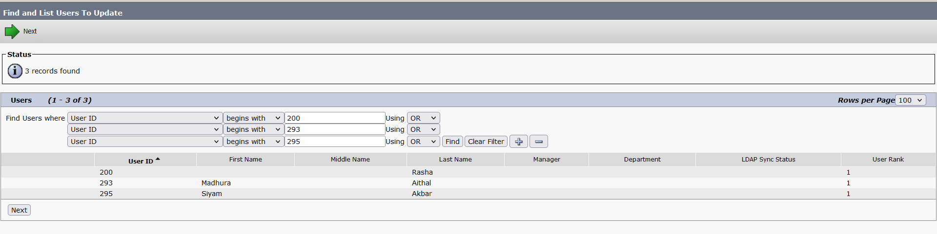 Cucm Bulk Remove Subscribe Css From Multiple End Users Cisco Community
