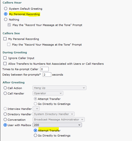 Unity Connection Call Handler greeting - Cisco Community Unity Connection Call Handler greeting - Cisco Community