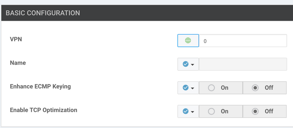 Creating Viptela Service VPN template with VPN number as variable ...