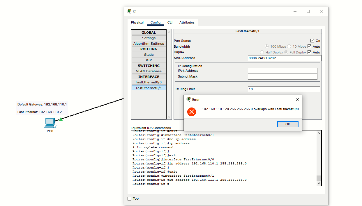 Subnetting Address Space on Cisco Packet Tracer Practice Hands On ...