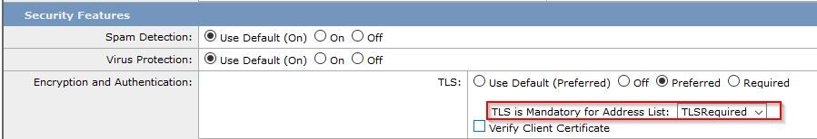 Enforce TLS on incomming connections with validation of certificate ...