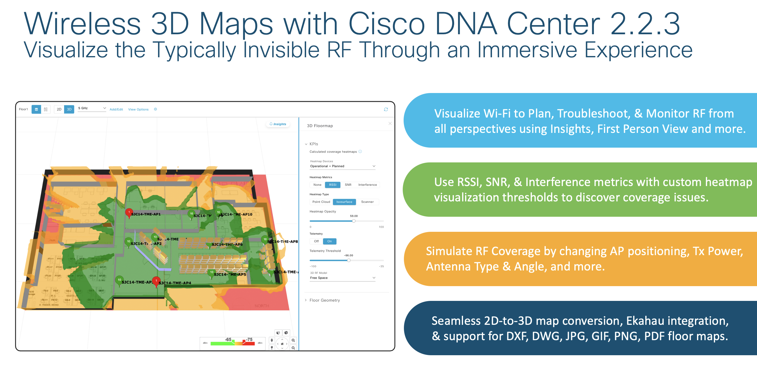 Introducing the Wireless 3D Analyzer on Cisco DNA Center 2.2.3.x ... Introducing the Wireless 3D Analyzer on Cisco DNA Center 2.2.3.x ...