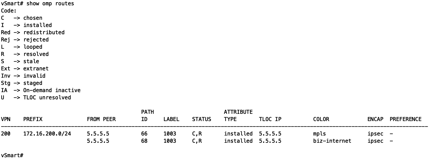 Solved: vSmart didn't advertise OMP routes to other vEdges - Cisco ... Solved: vSmart didn't advertise OMP routes to other vEdges - Cisco ...