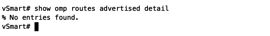 Solved: vSmart didn't advertise OMP routes to other vEdges - Cisco ... Solved: vSmart didn't advertise OMP routes to other vEdges - Cisco ...