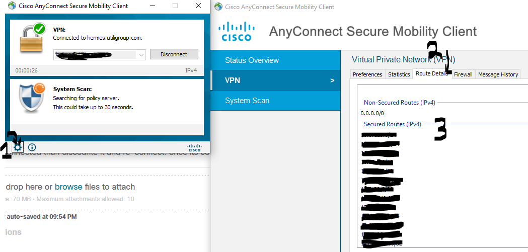 Solved: Cisco AnyConnect cannot reach inside network - Cisco Community