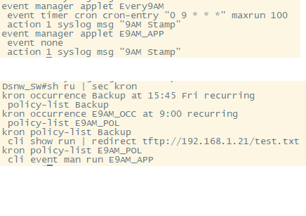 Solved: EEM Cron-entry - Cisco Community