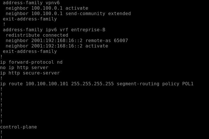 Solved: SRTE - Cisco Community