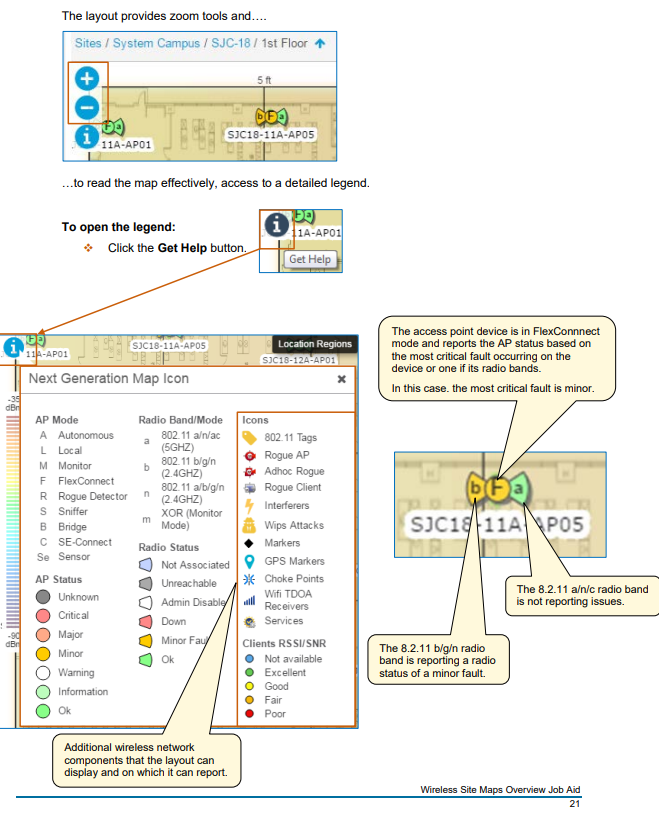 Cisco Prime - Understanding colors on AP's in site maps - Cisco Community