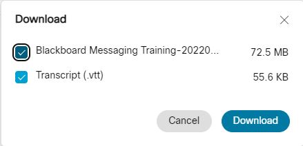 Solved: Downloading webex recording transcripts - Cisco Community
