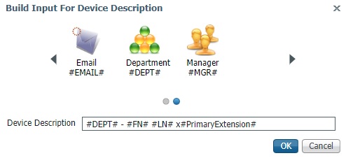 CUCM 11.5 - Universal Device Template - device description values ...