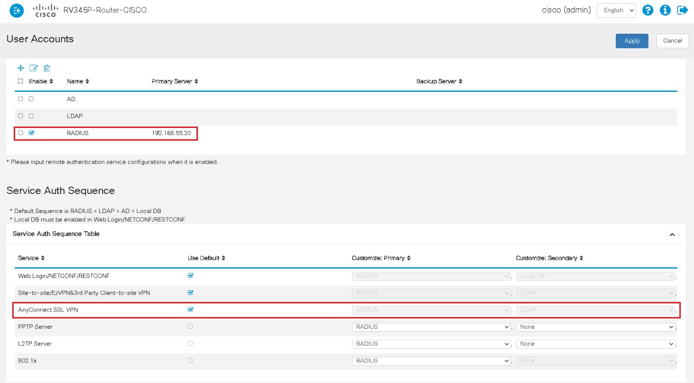 Solved: SSLVPN on RV340 with RADIUS - Cisco Community