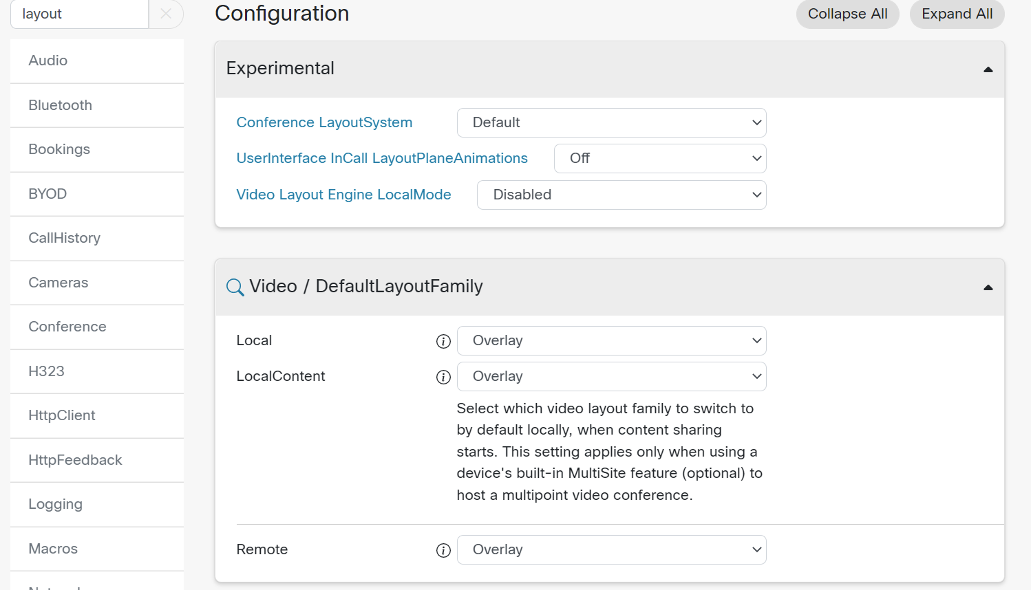 Default Content Sharing Layout - Cisco Community