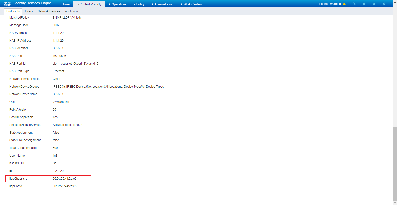 Solved: How will EndPointSource shows snmp probe - Cisco Community