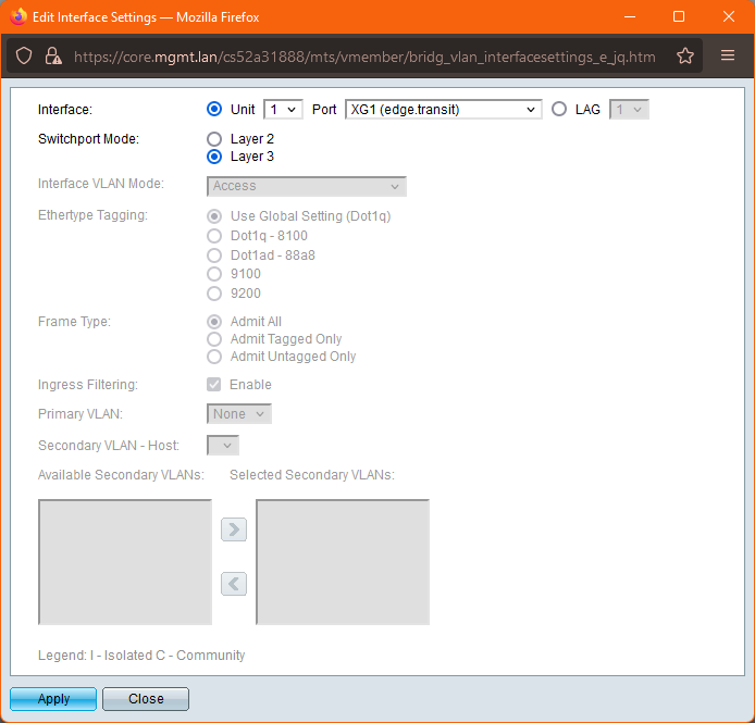 L3 interface disrupted upgrading to 2.5.9.13 - Cisco Community