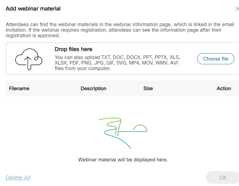Can the presenter do a file transfer to attendees in a Webex Webinar ...