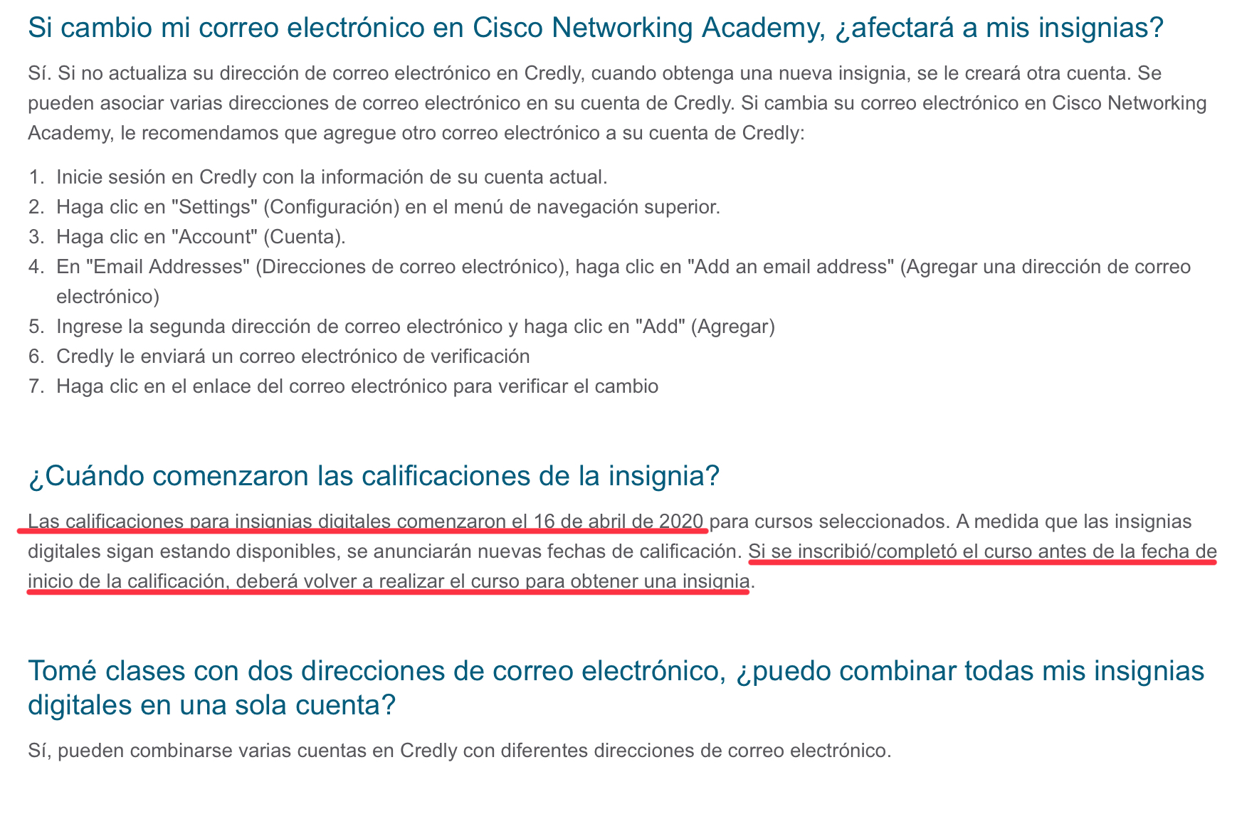 Solucionado: Insignias digitales netAcad - Cisco Community