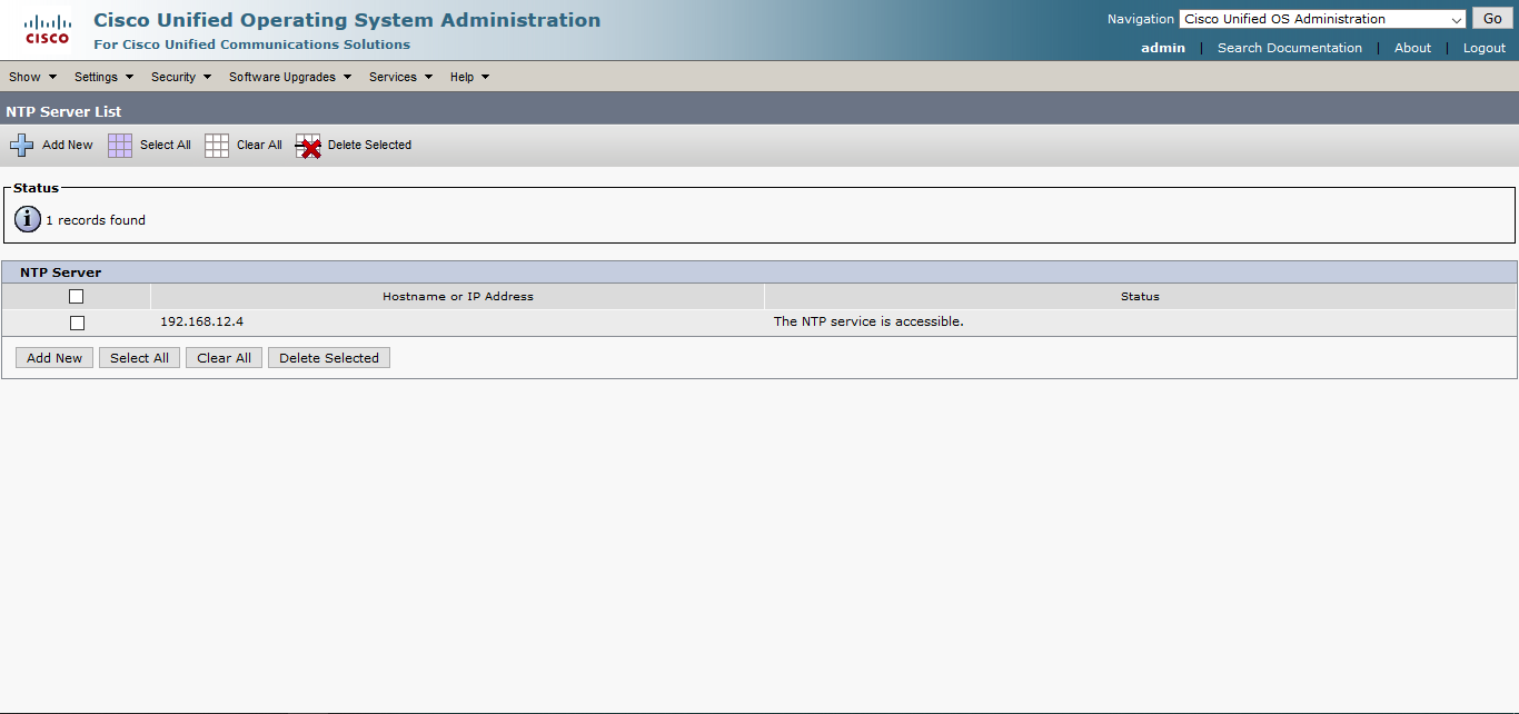 Solved: The NTP Server On the CallManger Publisher not inaccessible ...