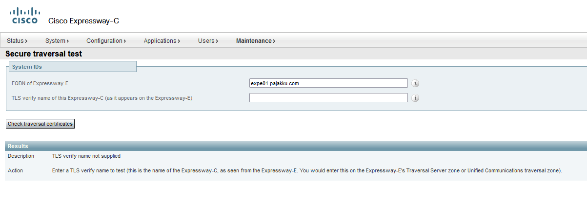 Zone failed between expressway C and E - Cisco Community