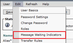 MWI (Message Indicator Light) is not turning OFF or not turning ON for ...